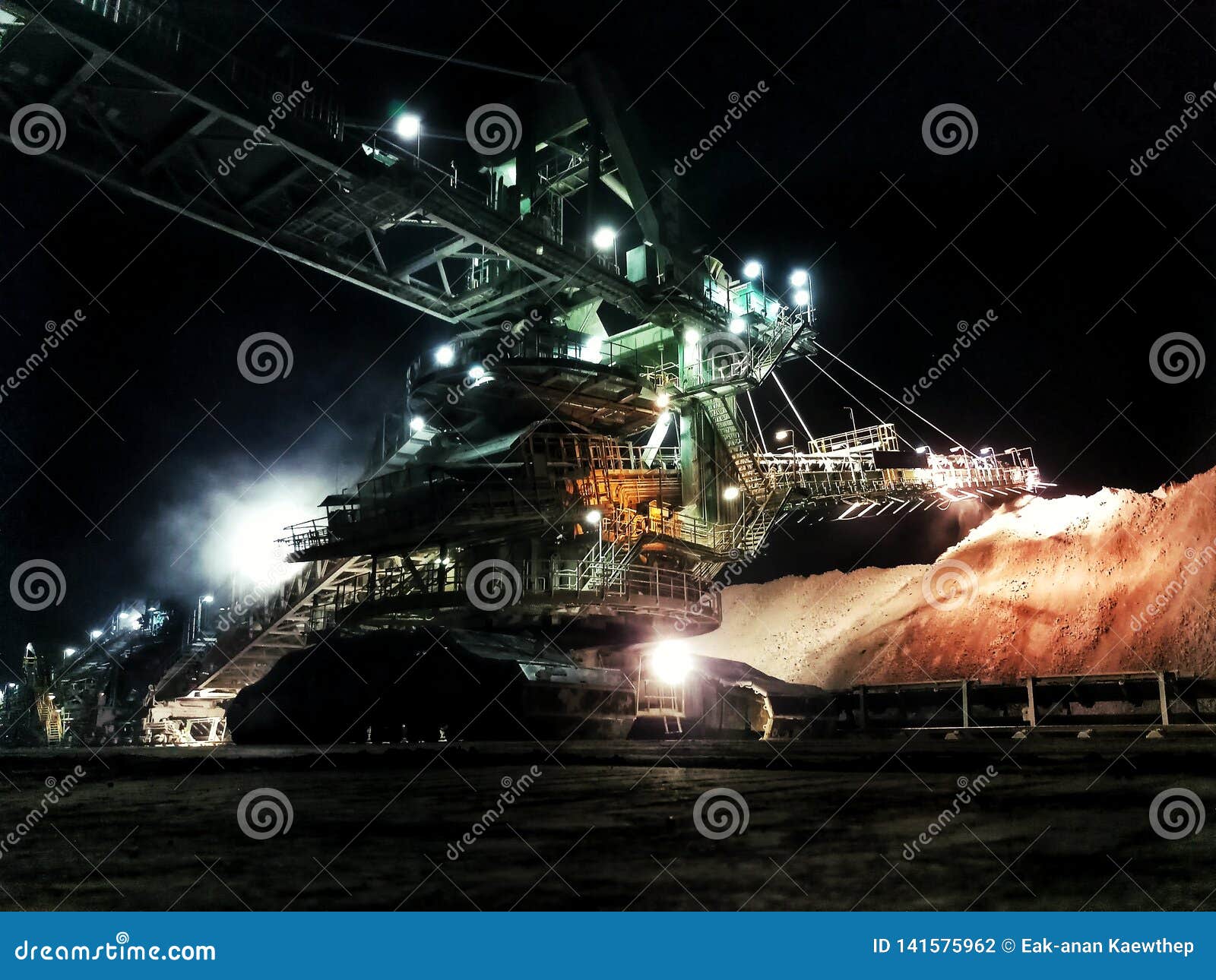 Mine Equipment is Runing in Mine Site. Stock Photo - Image of equipment ...