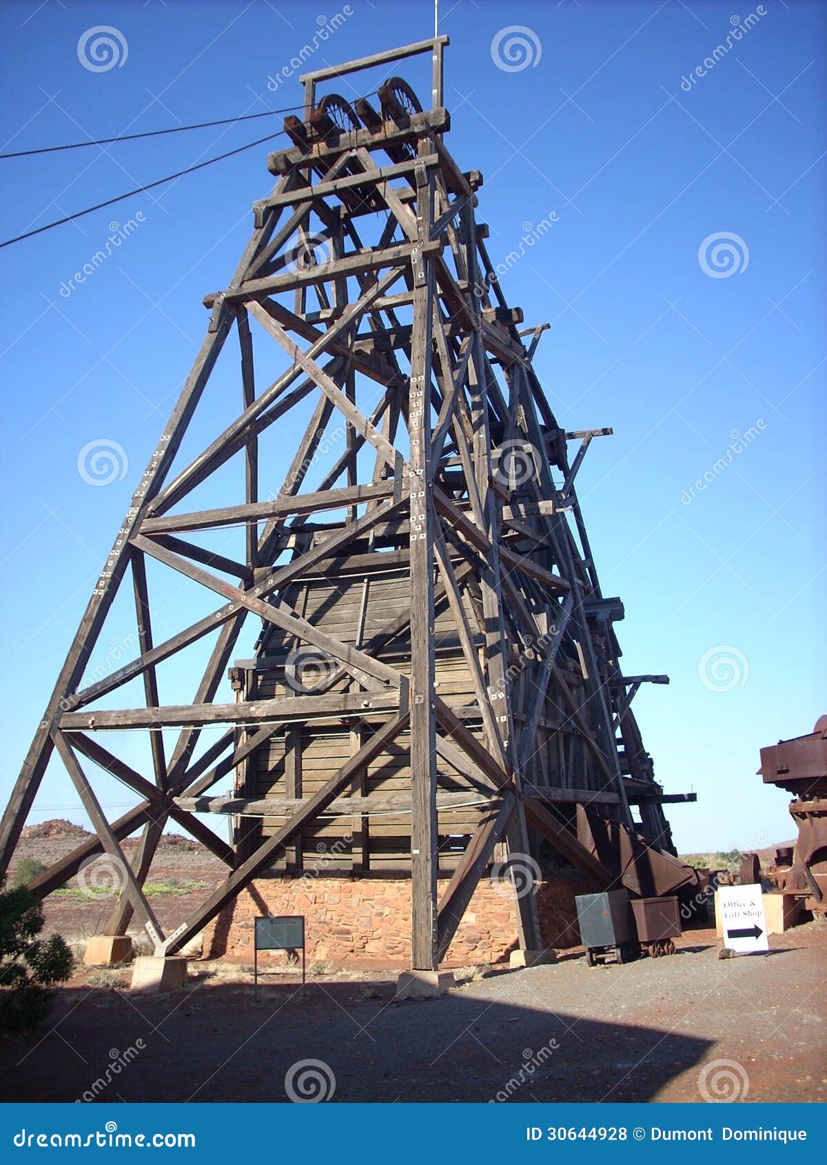 Mine head frame stock photo. Image of outdoors, frame - 30644928