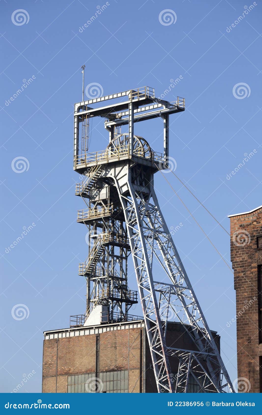 Mine head gear stock photo. Image of katowice, poland - 22386956