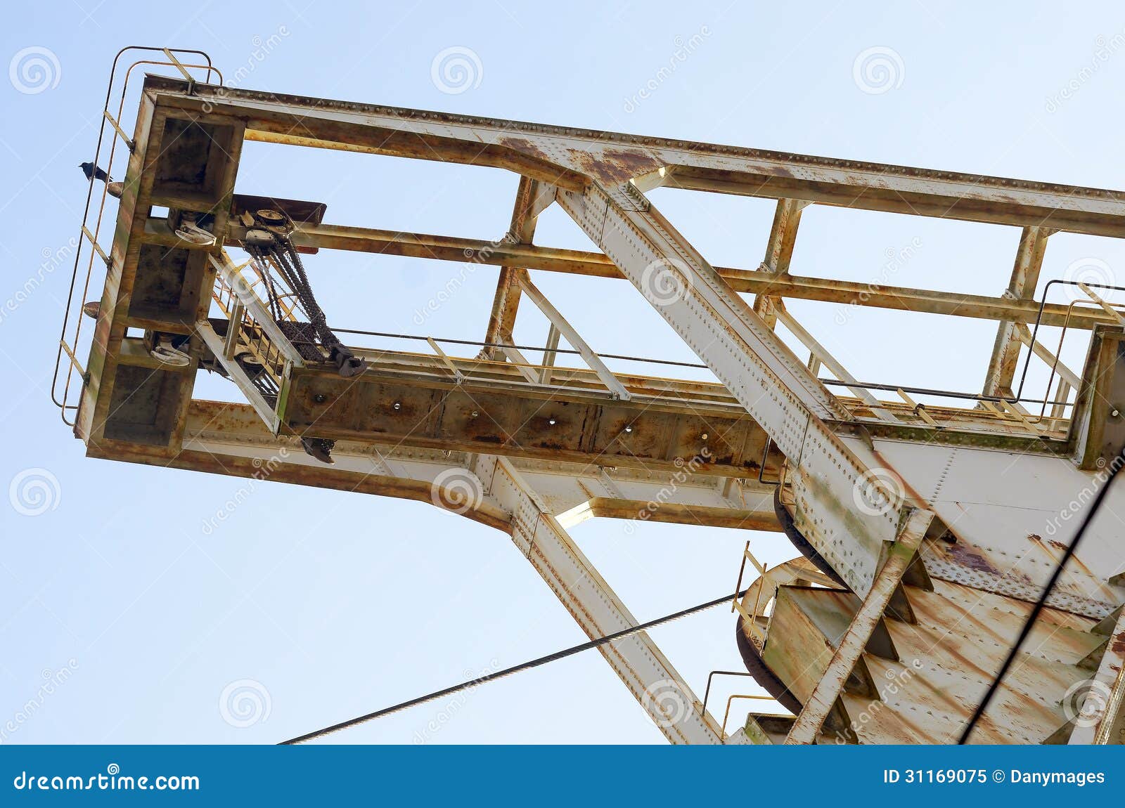 Mine headframe stock image. Image of metallic, structure - 31169075