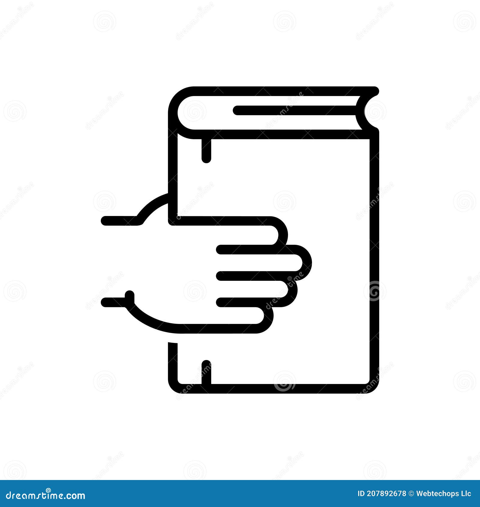 Black Line Icon for Mine, Own and Personal Stock Vector - Illustration ...