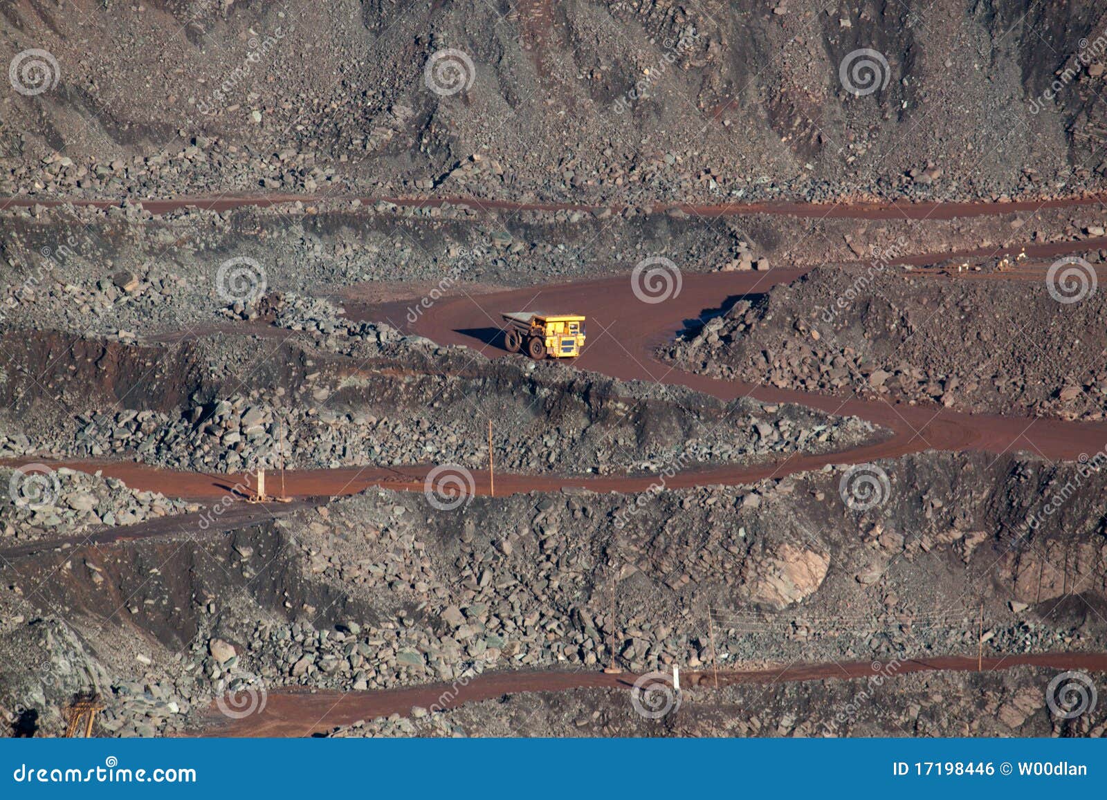 Mine of iron ore stock photo. Image of rock, lorry, magnetic - 17198446