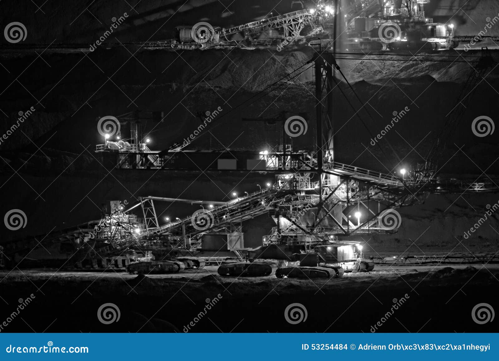 Mine machine stock photo. Image of black, coal, extract - 53254484