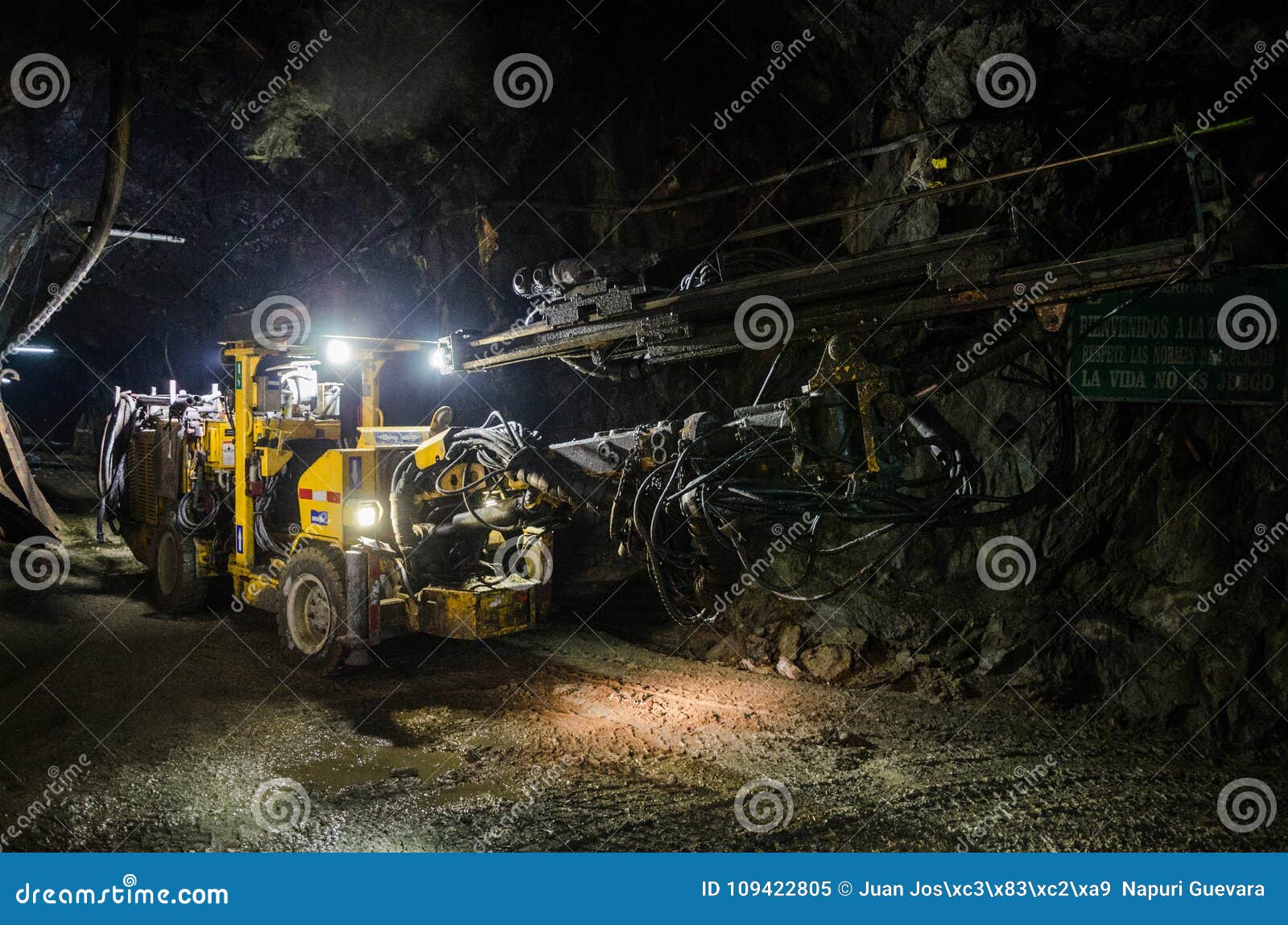 Mine Machine stock image. Image of miners, worker, person - 109422805