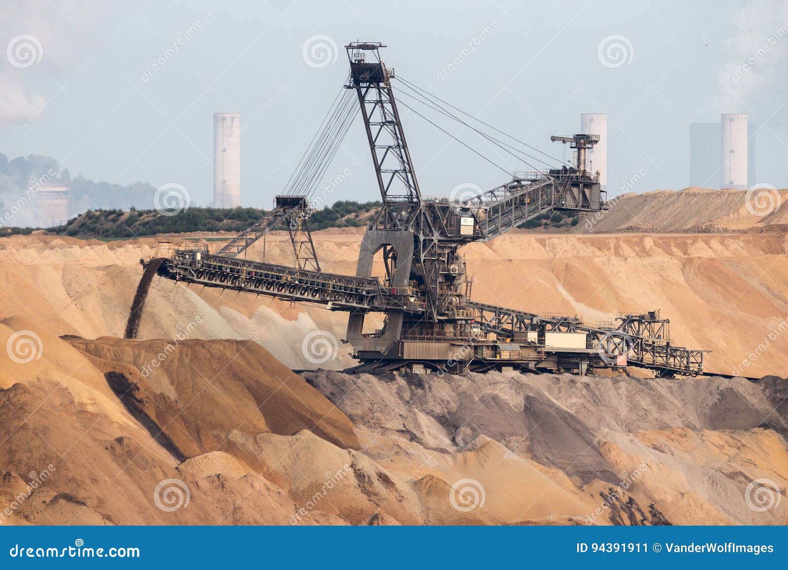 Mine machinery stock image. Image of power, openpit, huge - 94391911