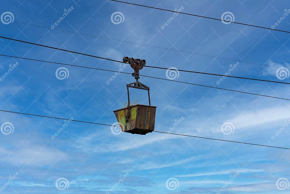 Mine Material Ropeway stock image. Image of 2022, europe - 267507585