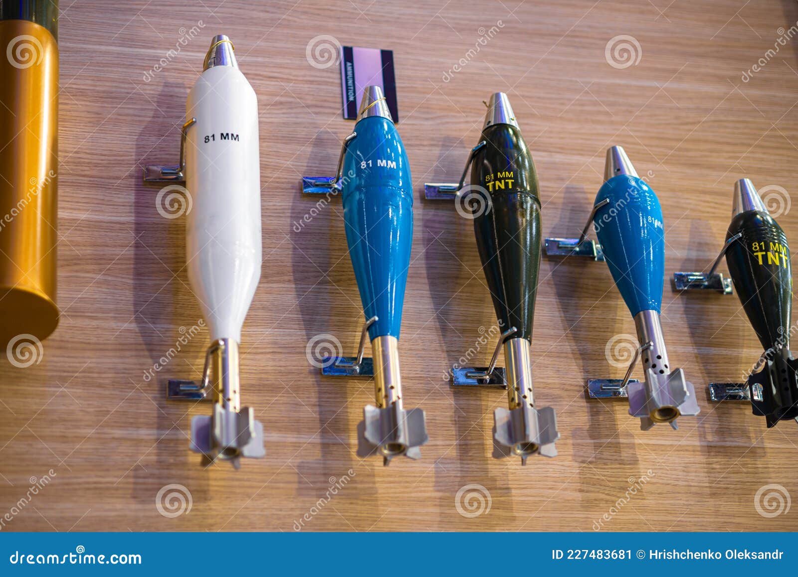 Mine of 81 Mm Caliber with Increased Fragmentation Damage Stock Image ...