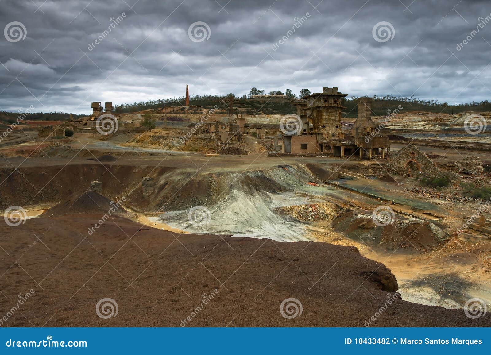 Mine Panorama View stock photo. Image of cloudy, brown - 10433482