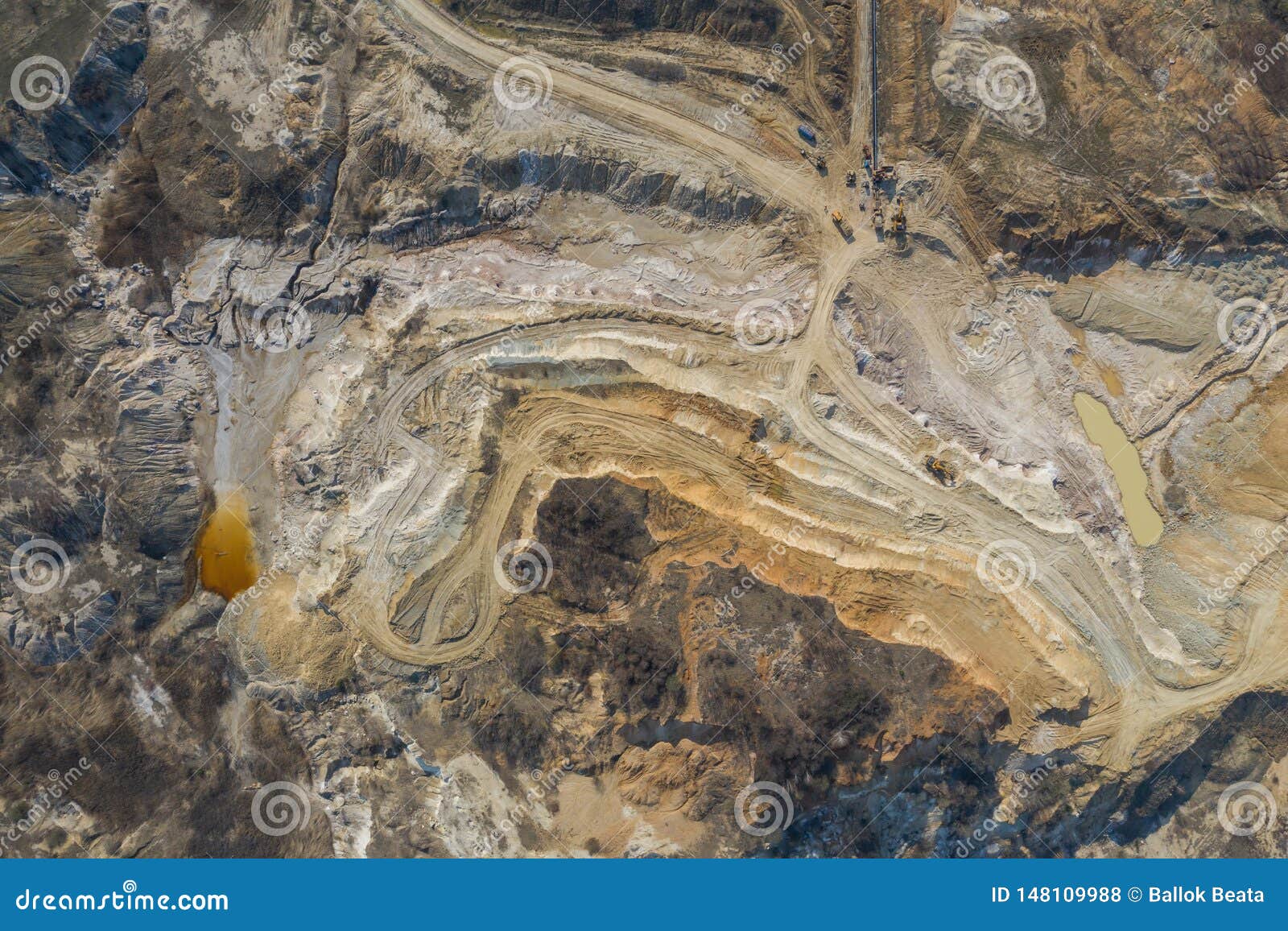 Mine pit stock photo. Image of aerial, bulldozer, dump - 148109988