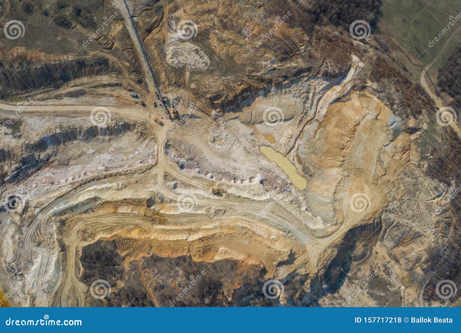 Mine pit stock photo. Image of excavation, industry - 157717218