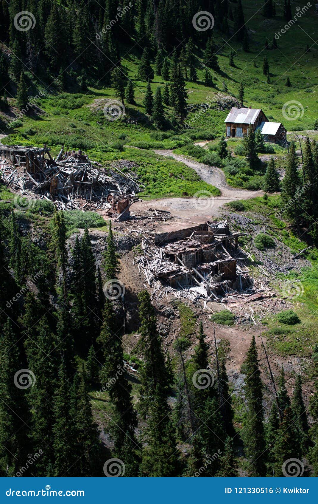 Mine Ruins Alpine Loop Colorado Stock Photo - Image of history ...