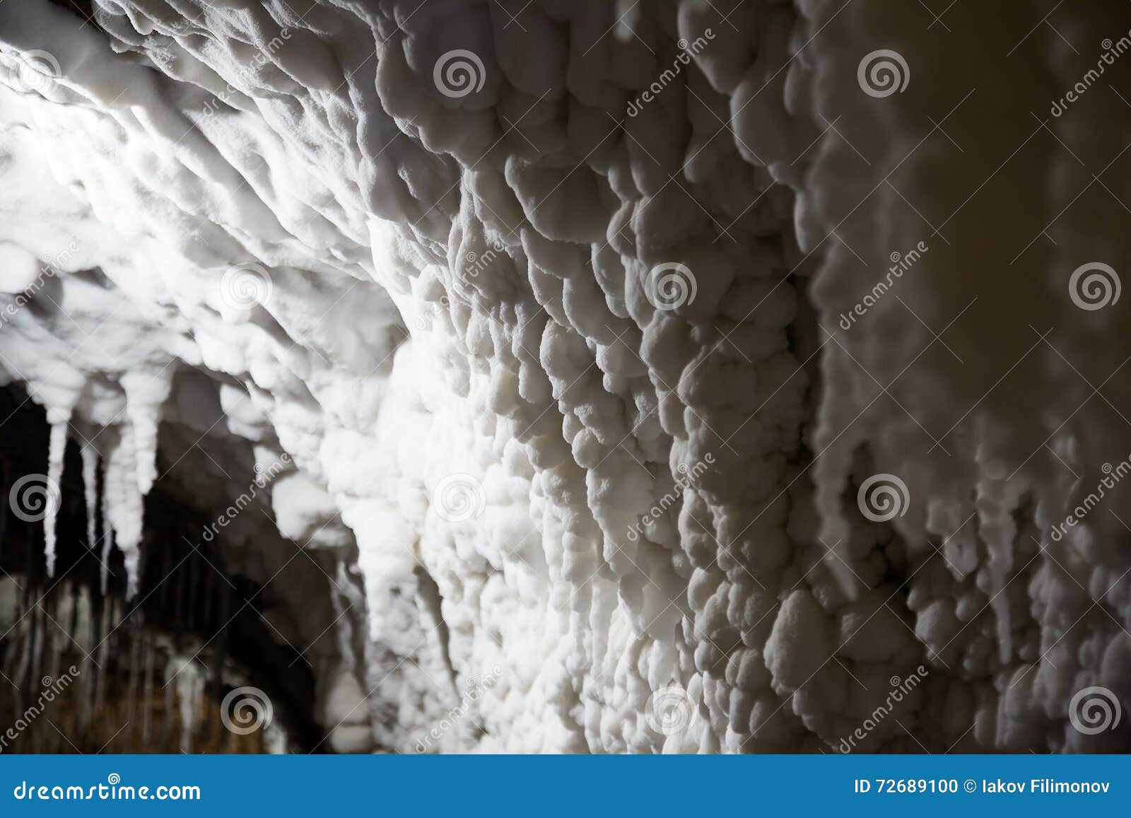 Mine with Salty Stalactites Stock Photo - Image of mining, history ...