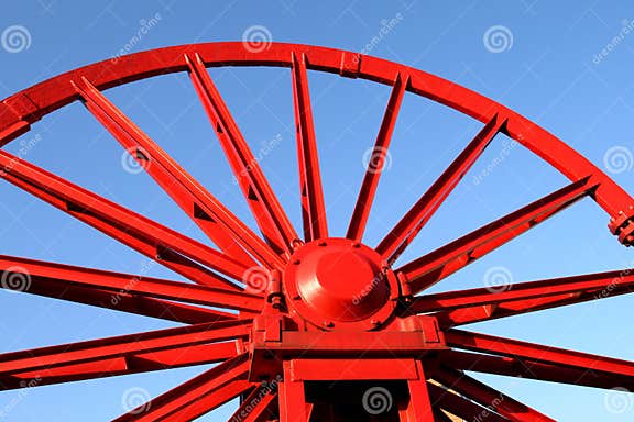 Mine shaft wheel stock image. Image of elevator, mining - 4178169