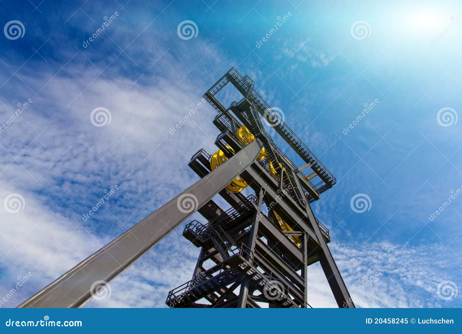 Mine tower stock image. Image of evening, colliery, hamm - 20458245