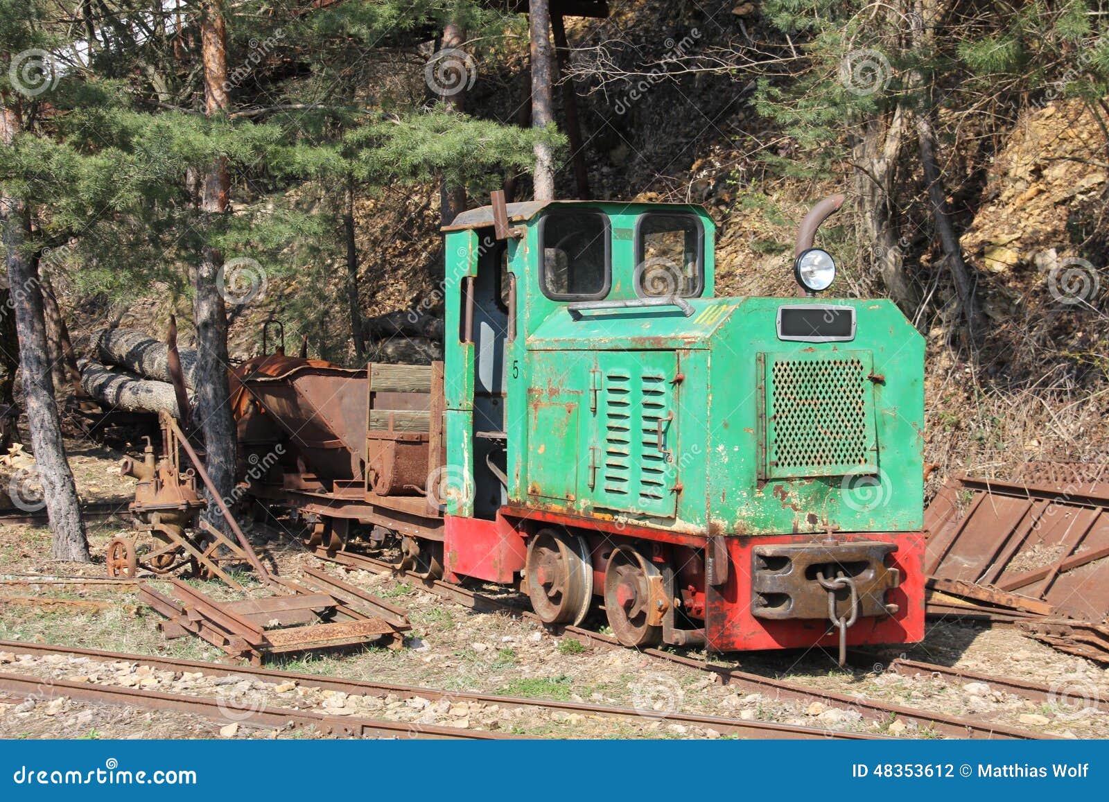 Mine train stock photo. Image of stone, kleise, quarry - 48353612