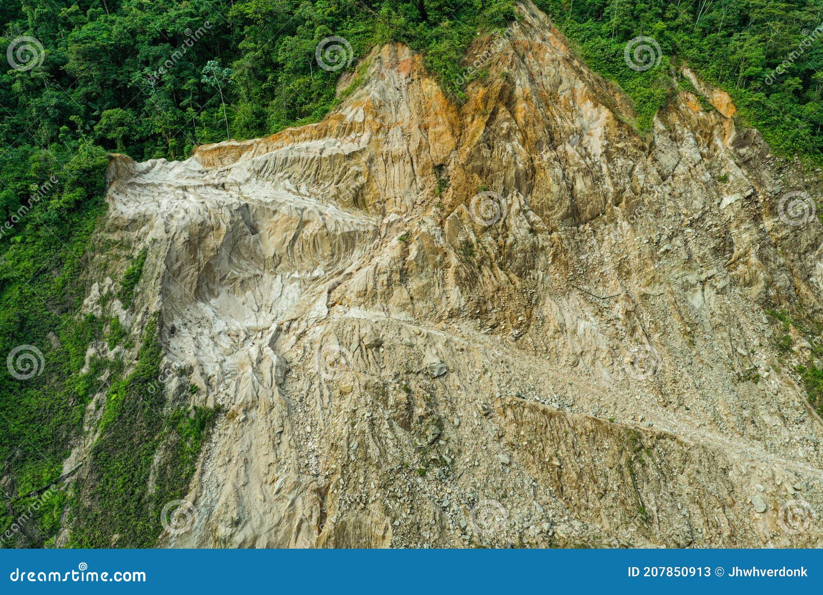 A Mine Used for Extracting Sand or Rocks with a Path Leading the the ...