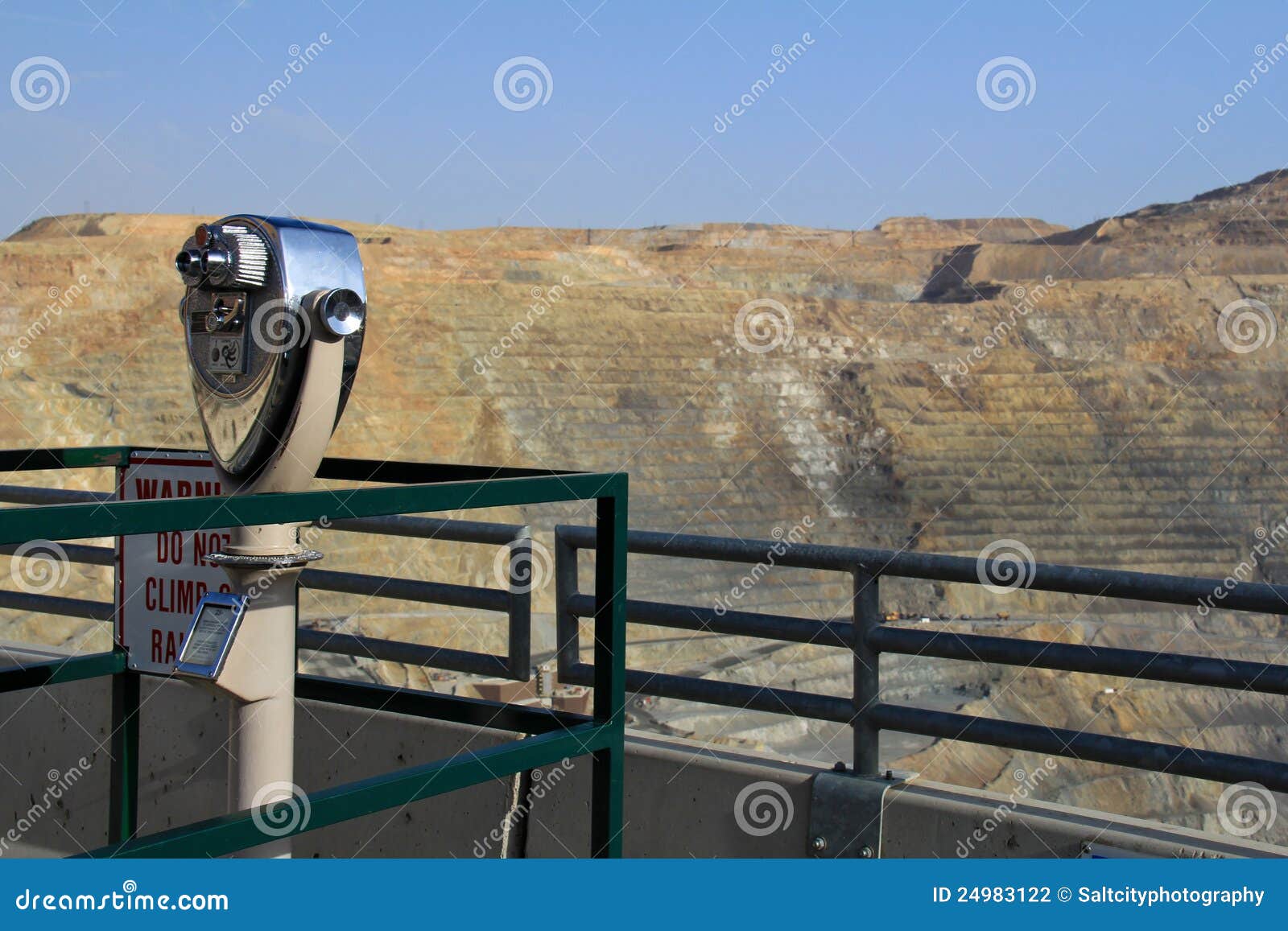 Viewing Station Over Santorini Greek Island Royalty-Free Stock Photo ...