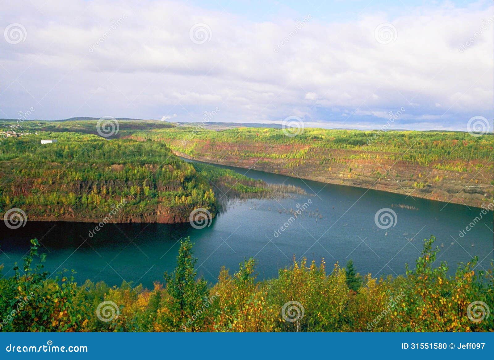 Mine View in the Sky - Minnesota Stock Photo - Image of clouds ...