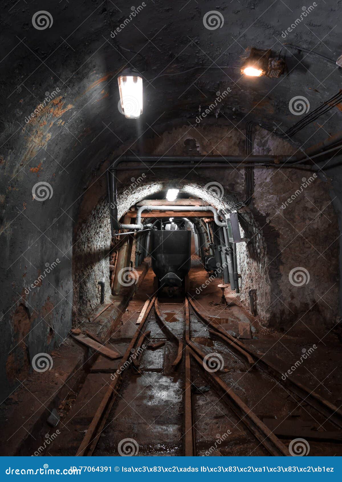 Mine Wagon the Transportation Inside the Mines Stock Image - Image of ...