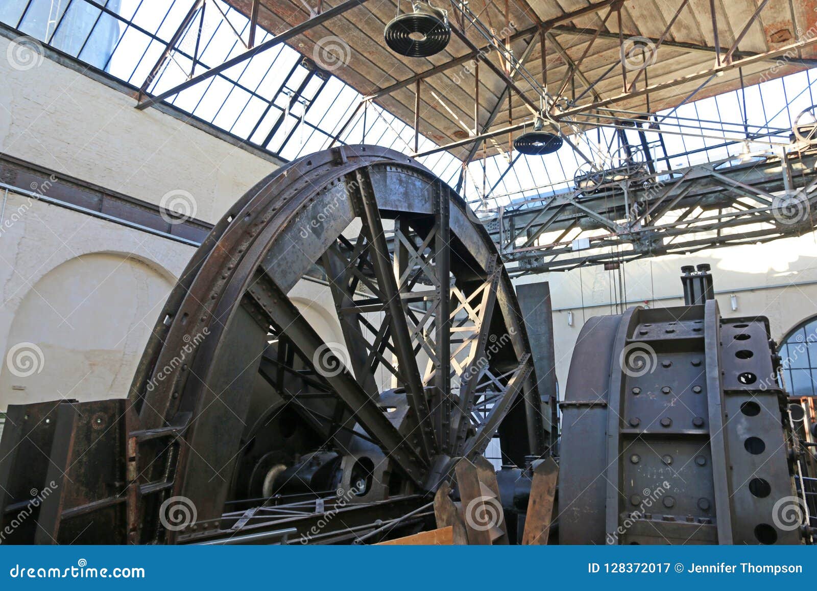 Mine winding engine stock image. Image of museum, winding - 128372017