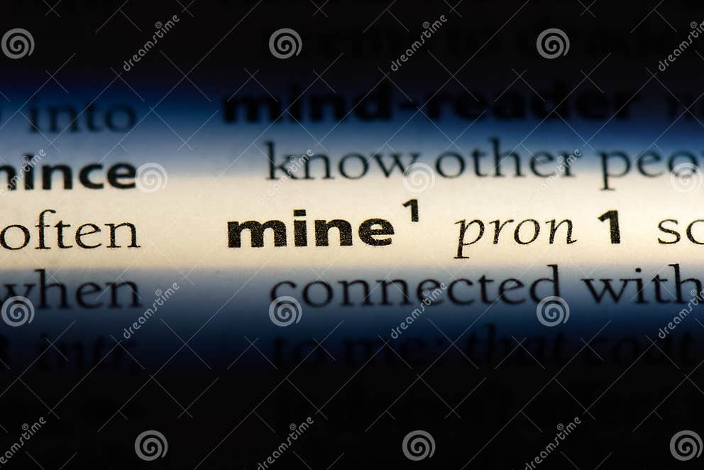 Mine stock photo. Image of macro, book, concept, english - 126541734
