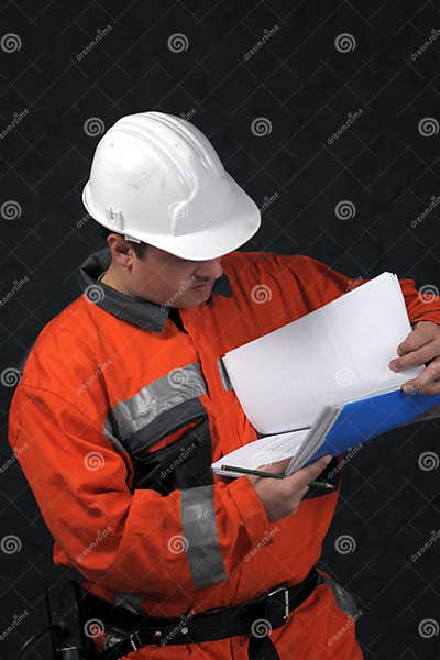 Mine worker with file stock photo. Image of dirt, laborer - 4872162