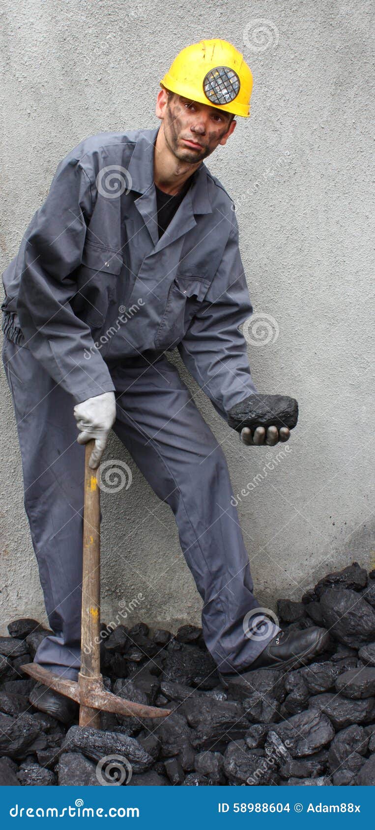 Mine worker stock photo. Image of heating, extraction - 58988604