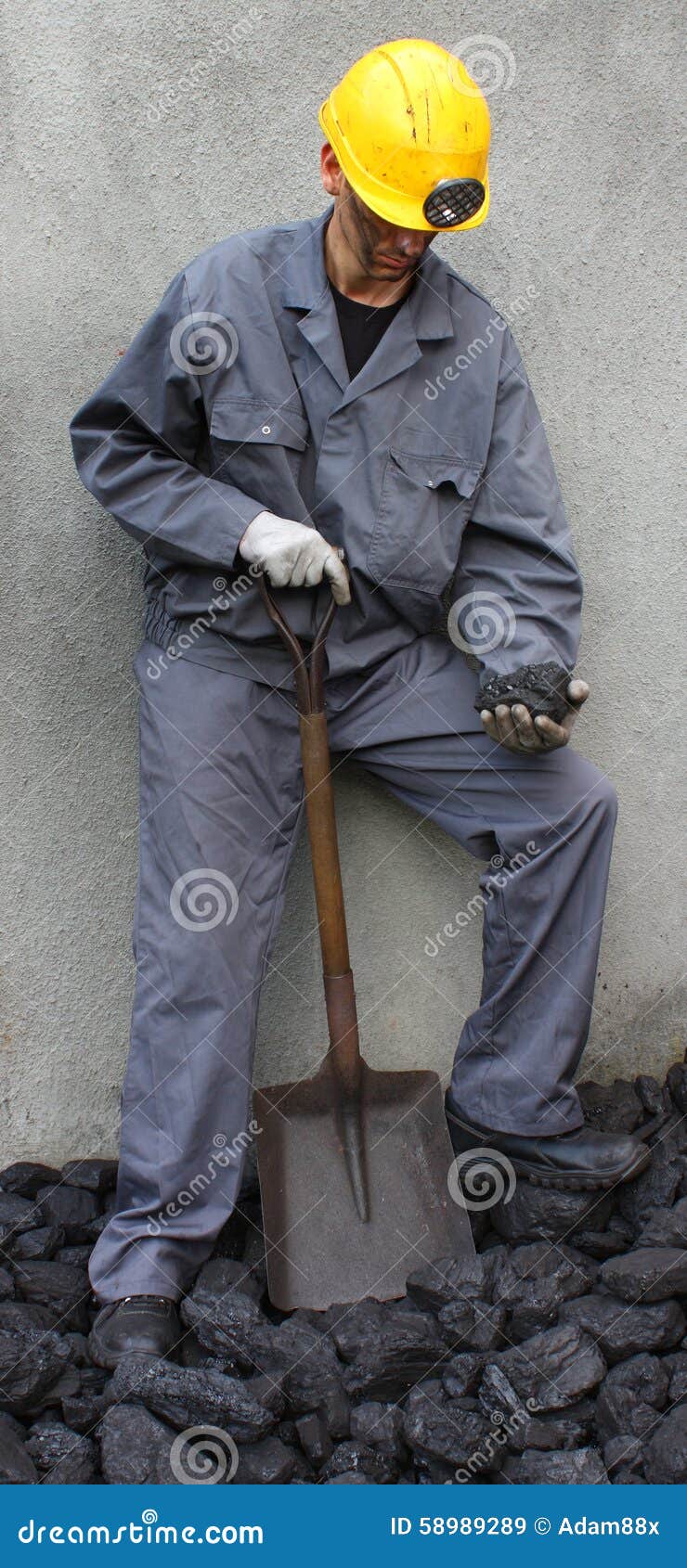 Mine worker stock image. Image of load, industry, material - 58989289