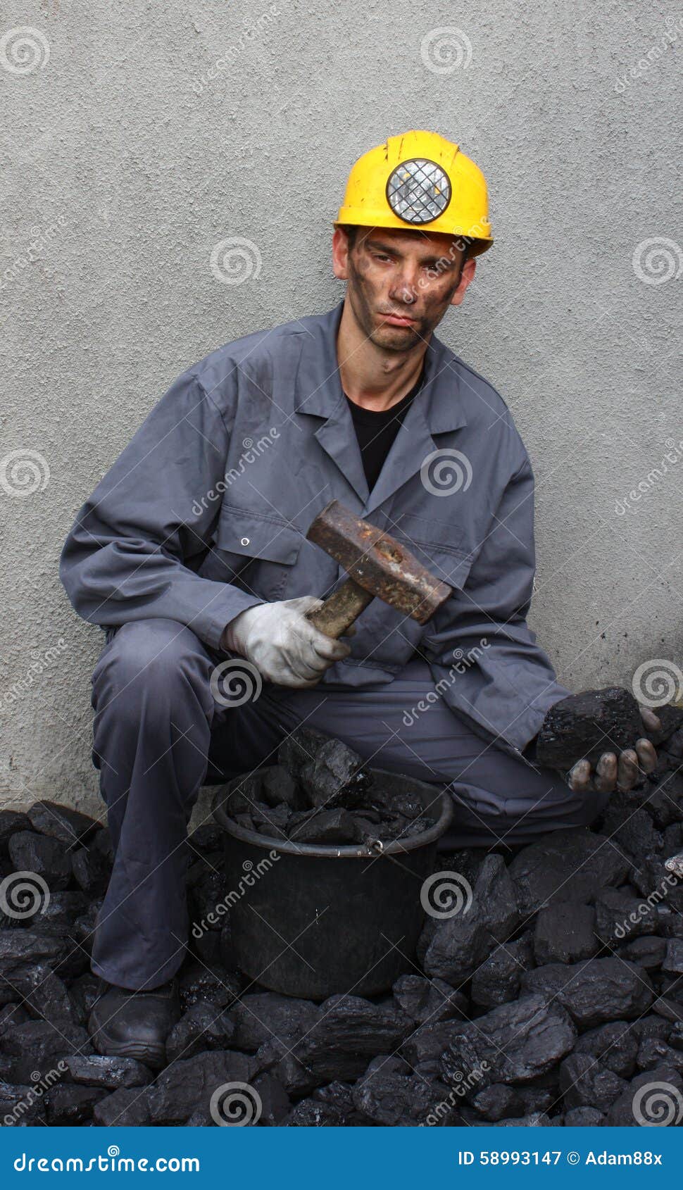 Mine worker stock image. Image of hammer, fuel, clean - 58993147