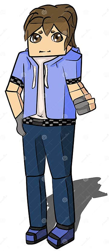 Minecraft boy stock illustration. Illustration of minecraft - 41250088