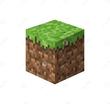 Minecraft Cube Vector Illustration Editorial Photo - Illustration of ...