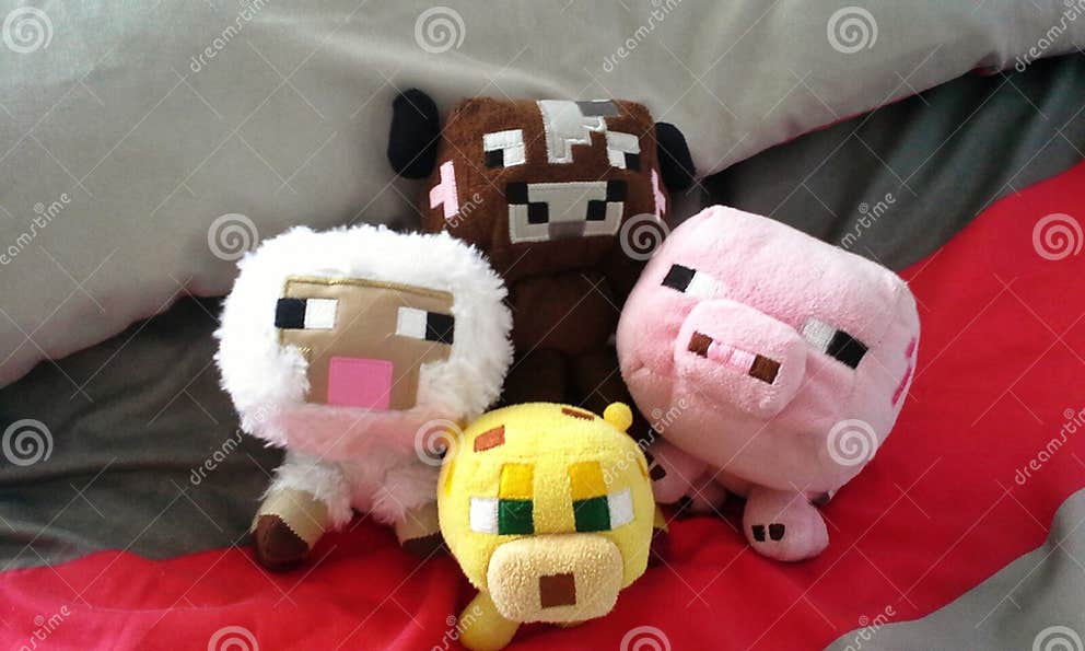 Minecraft-Tiere redaktionelles stockbild. Bild von knuddelig - 52025649