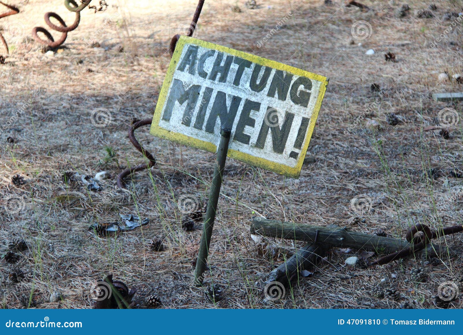 Minefield stock photo. Image of landmine, information - 47091810