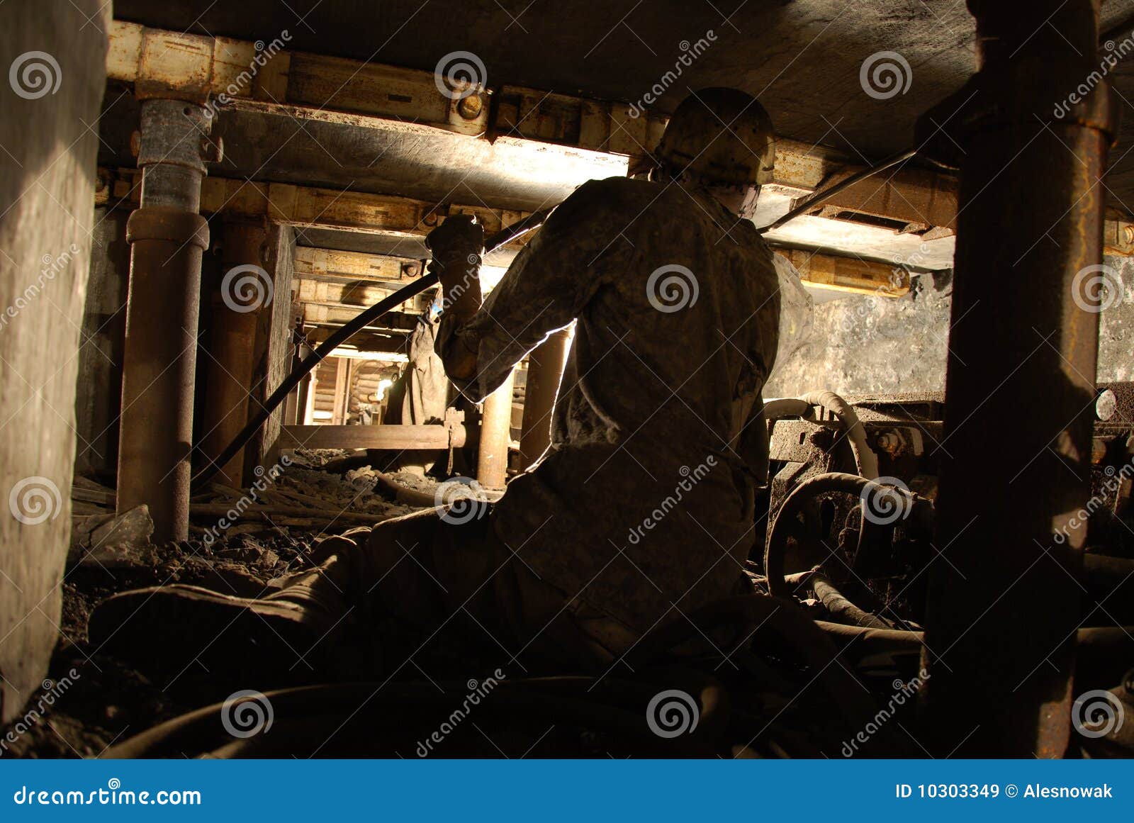 Miner stock image. Image of industry, copper, entrance - 10303349