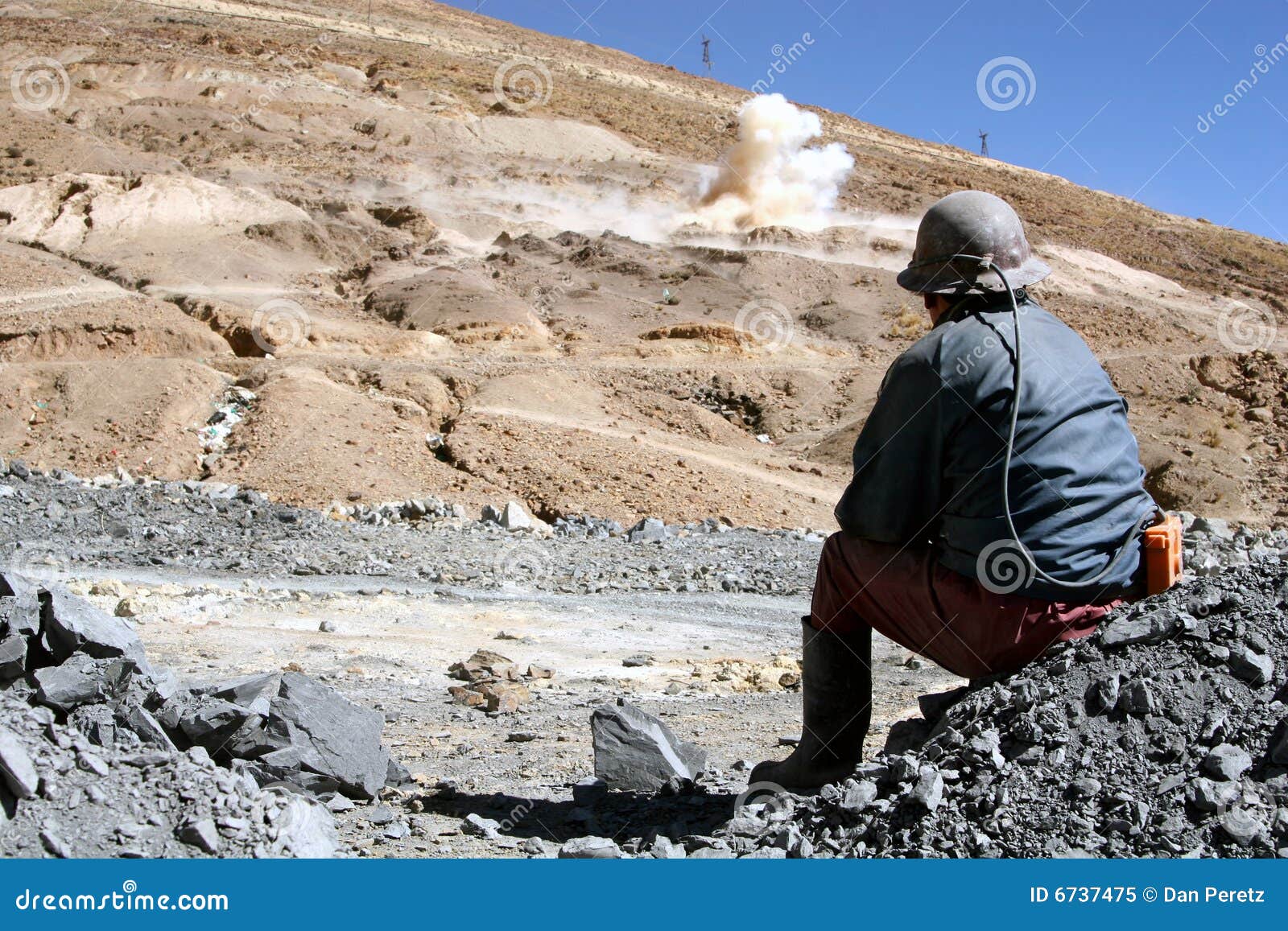 Miner stock image. Image of busy, adult, outdoor, laborer - 6737475