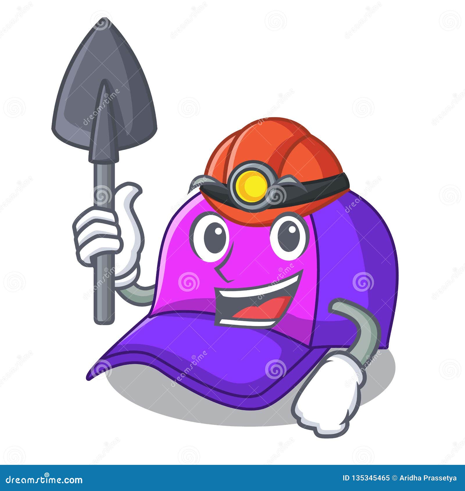 Miner With Baseball Bat Batting Side View Mascot Black And White Vector ...