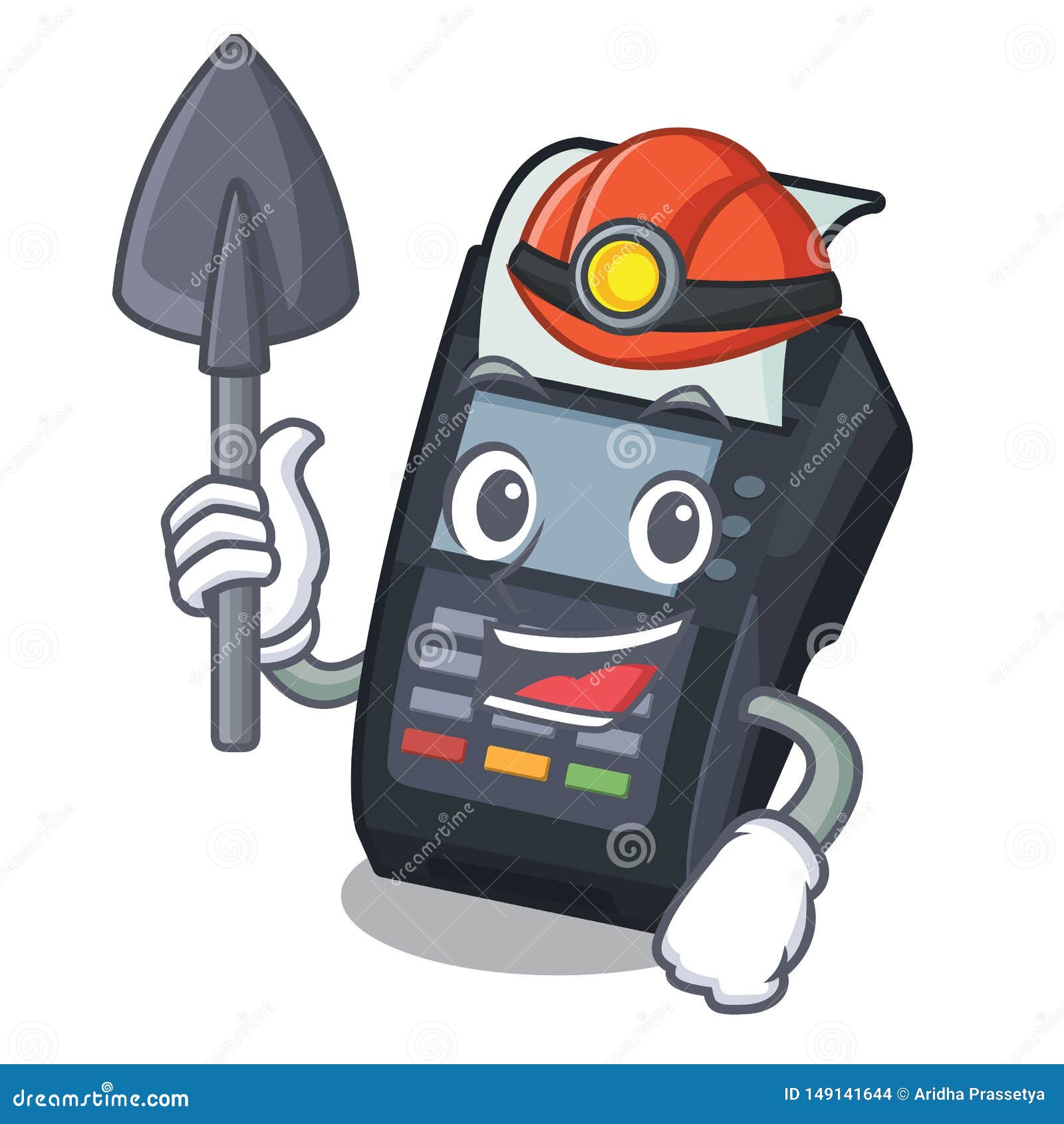Miner EDC Machine in the Cartoon Shape Stock Vector - Illustration of ...