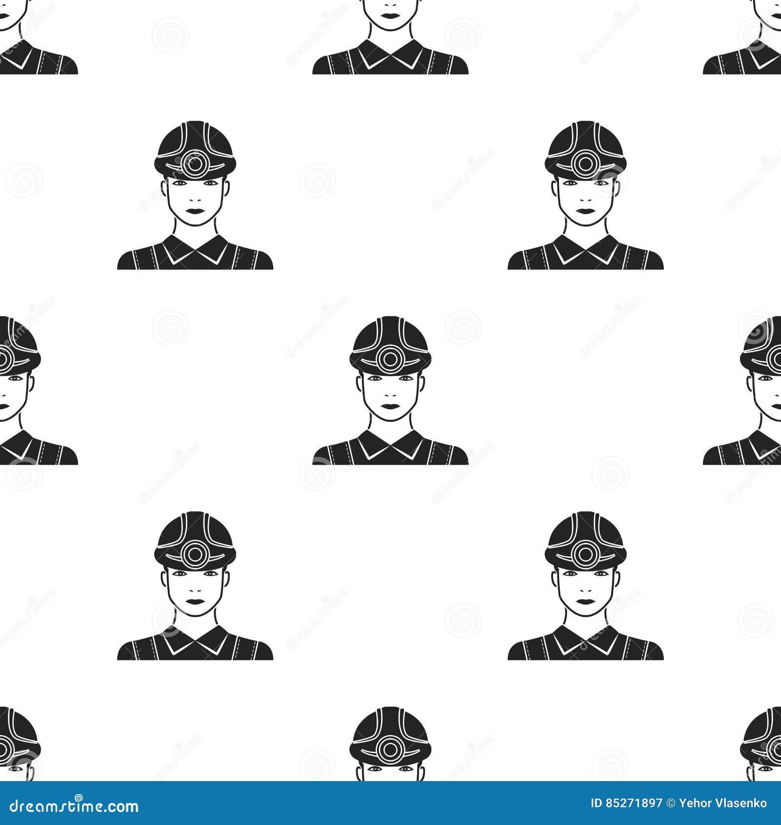 Miner Icon in Black Style Isolated on White Background. Mine Pattern ...