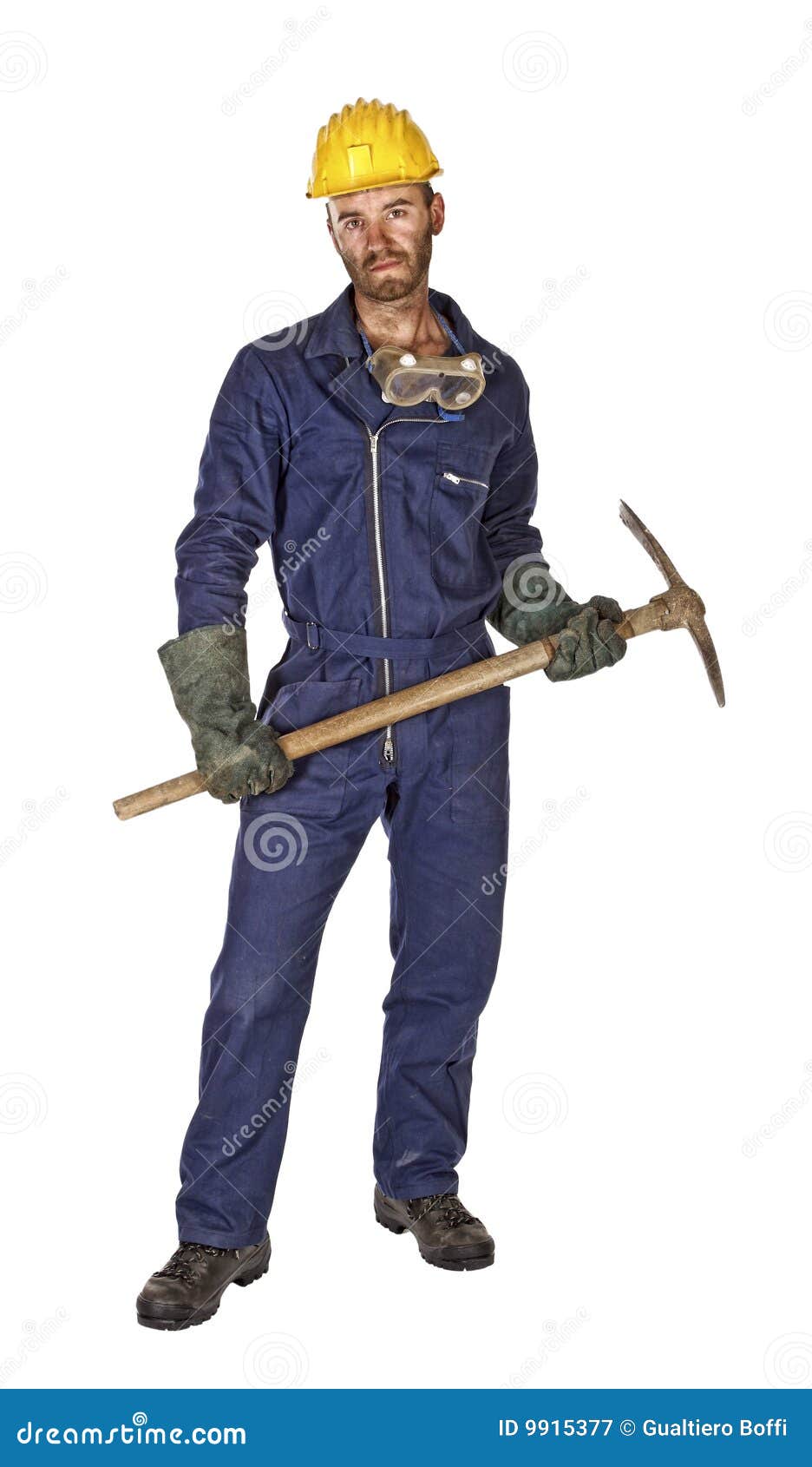 Miner isolated on white stock image. Image of people, hardhat - 9915377