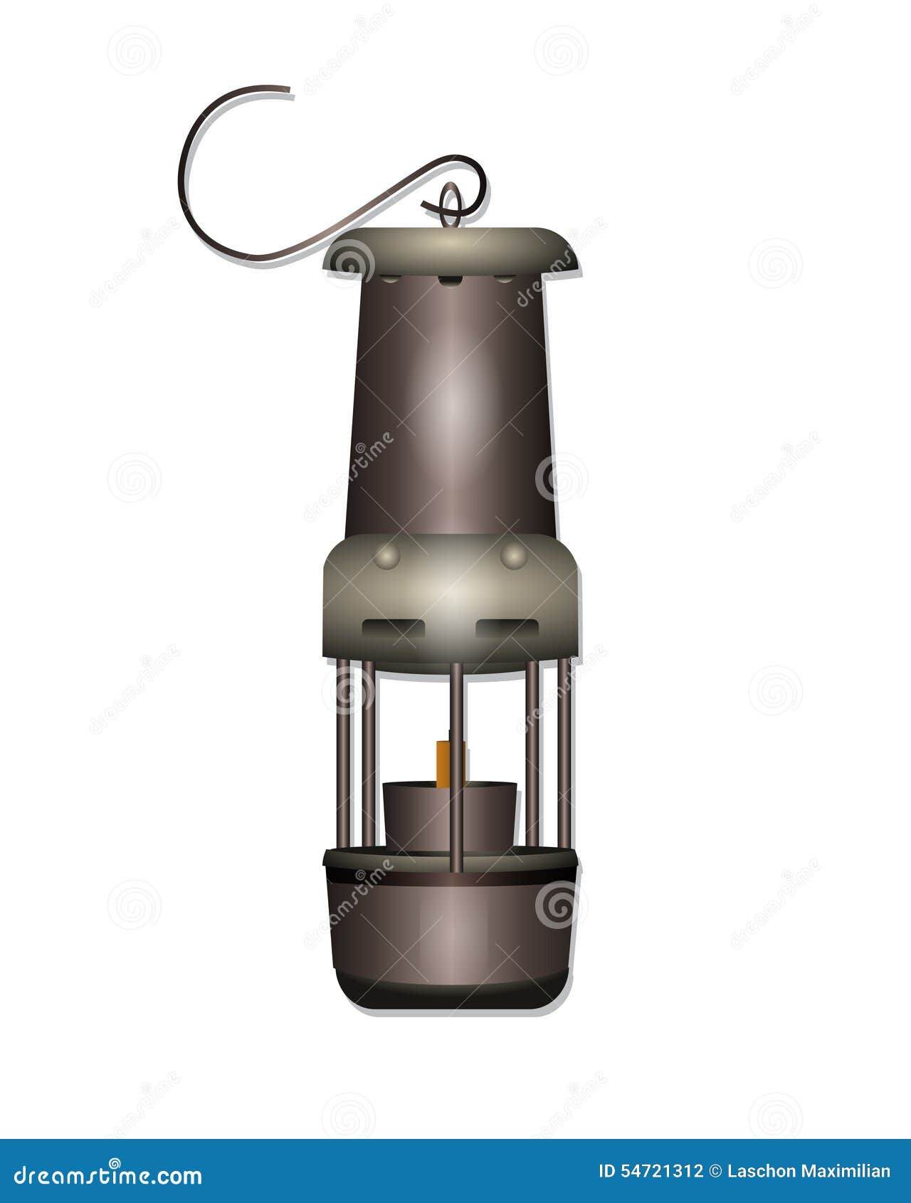 Miner lamp stock vector. Illustration of collier, light - 54721312