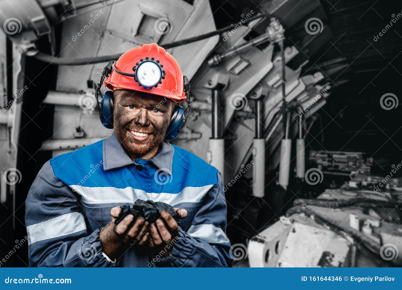 Miner Man Worker Holds Coal Palm. Concept Mining Stock Photo - Image of ... Miner Man Worker Holds Coal Palm. Concept Mining Stock Photo - Image of ...