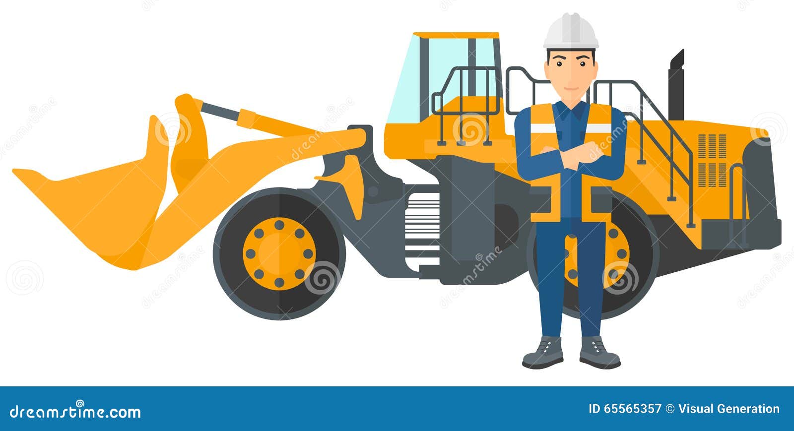 Miner With Mining Equipment On Background Cartoon Vector ...