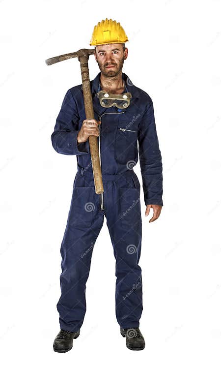 Miner portrait stock image. Image of occupation, operator - 9915363