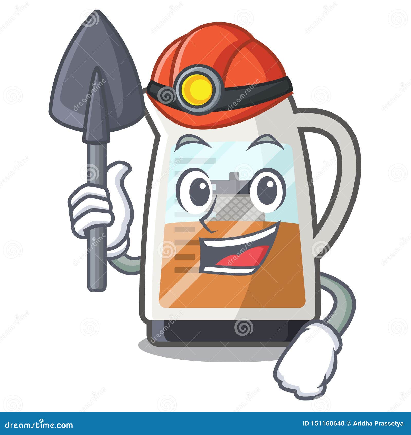 Miner Maker Coin Mascot Cartoon Vector Illustration | CartoonDealer.com ...