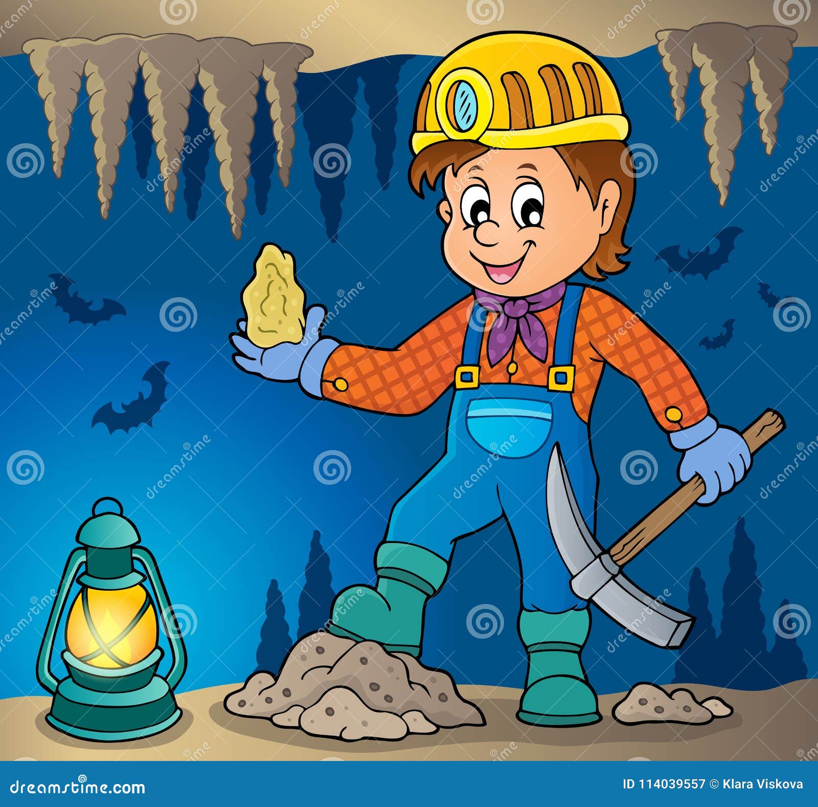 Miner theme image 3 stock vector. Illustration of gear - 114039557