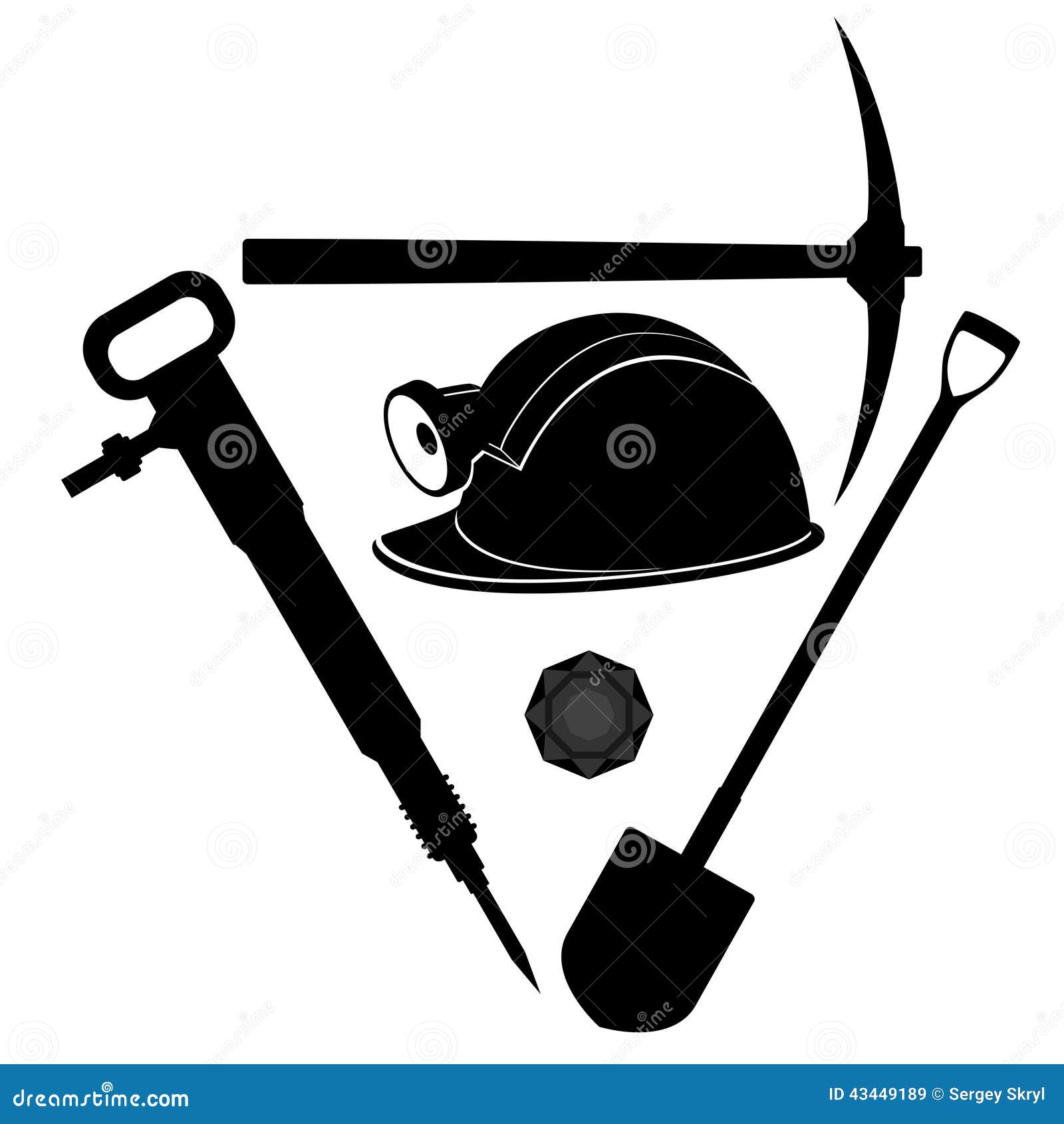 Miner Tool Stock Vector - Image: 43449189
