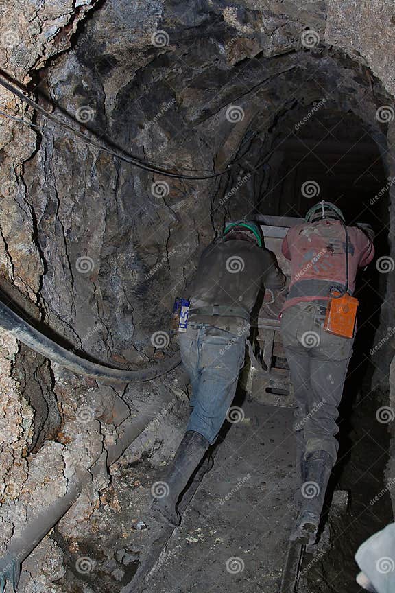 Miner work stock image. Image of corf, cavern, coal, manufacturing ...
