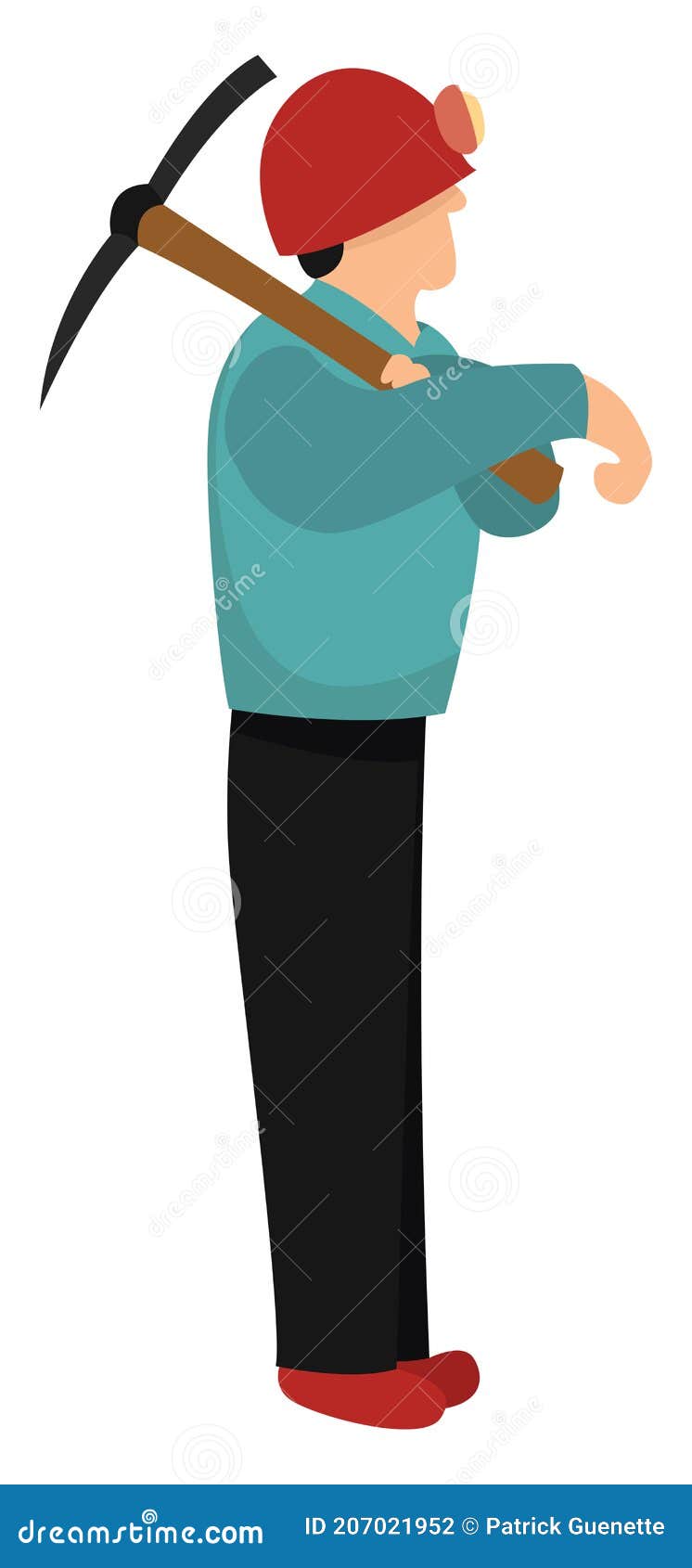 Miner Worker, Illustration, Vector Stock Vector - Illustration of miner ...