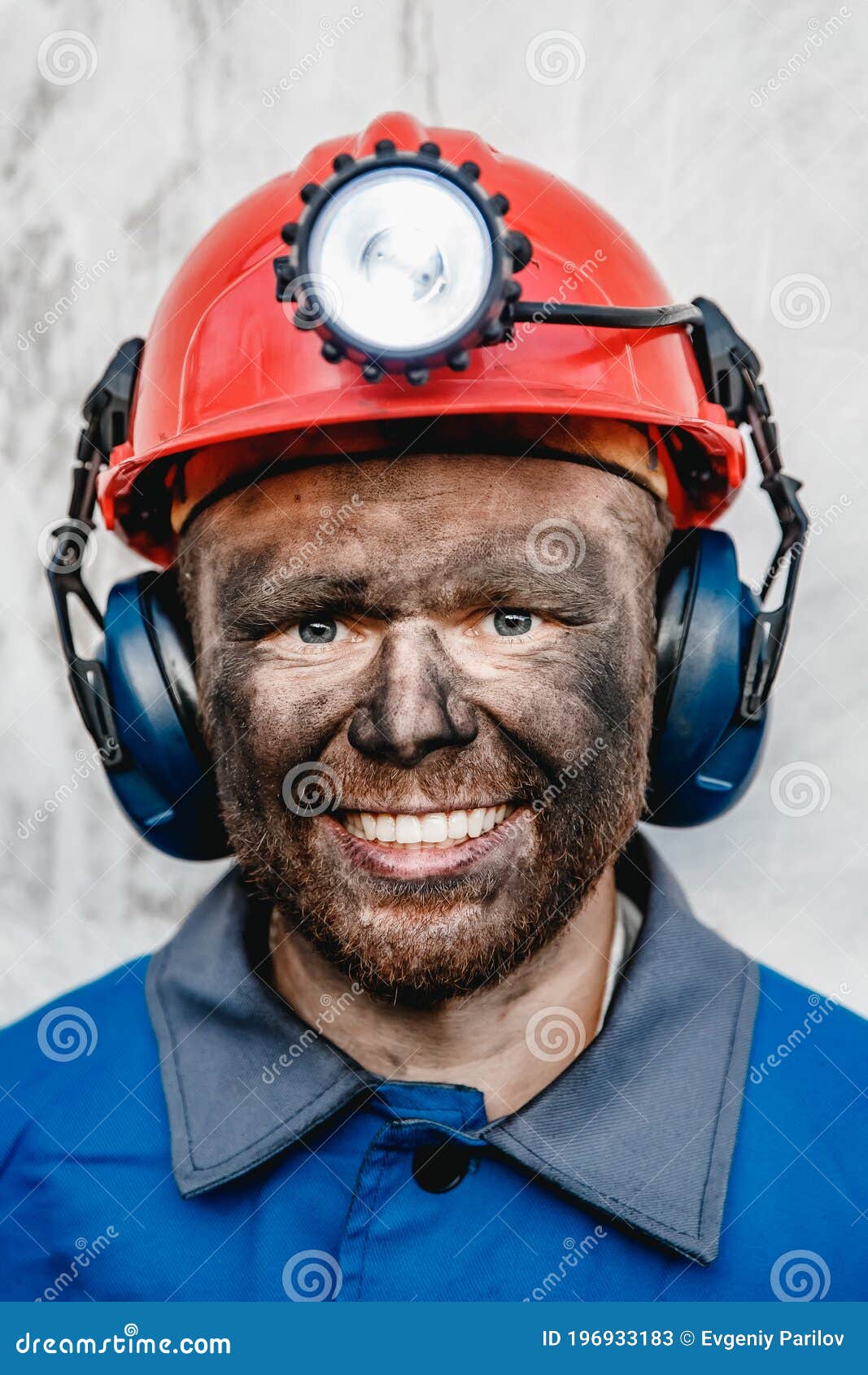 Miner after Working on Coal Mine. Concept Industrial Engineer Stock ...