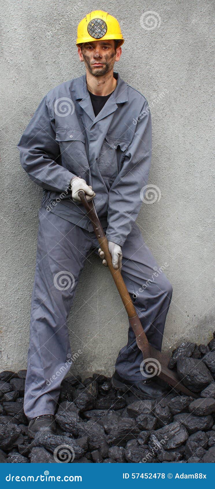 Miner working stock photo. Image of dark, laborer, lignite - 57452478